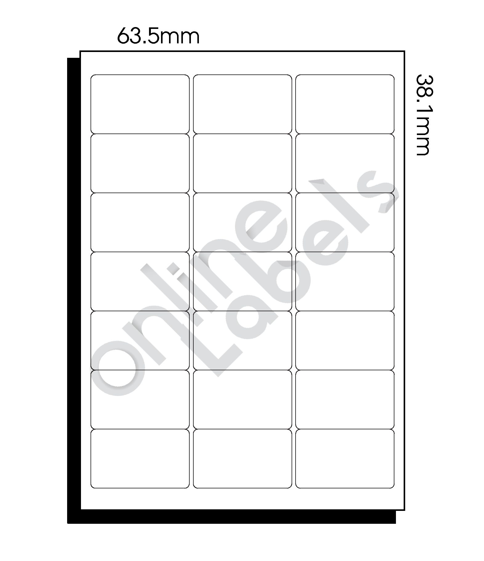 105mm X 98 3mm 6 Labels Per Sheet Online Labels